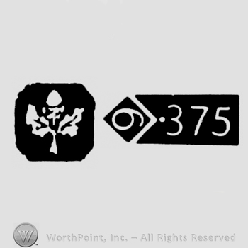 Mark with A leaf and the numbers "9-375". | #94666