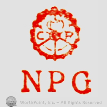 Mark with A flower and the letters "NPG". | #948962