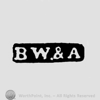 Mark with The letters "BW.&A" and a rectangle. | #95255