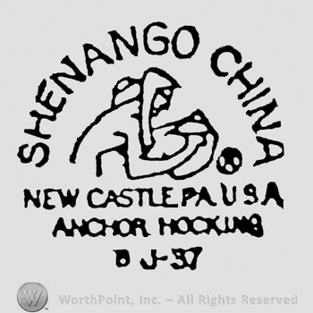 Mark with Shenango China written arched above | #9547