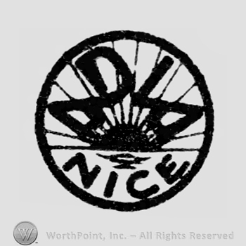 Mark with The word "NICE", a rising sun and a | #955054