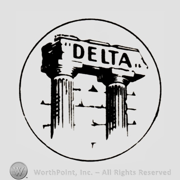Mark with The word "DELTA", two columns and a | #955215