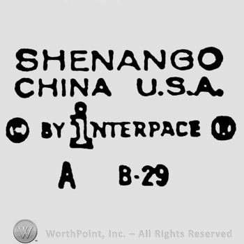 Mark with Shenango written above China U.S.A. | #9573