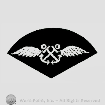 Mark with Two crossed anchors and two wings. | #958377