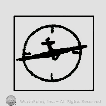 Mark with An aircraft, a target and a square. | #958994