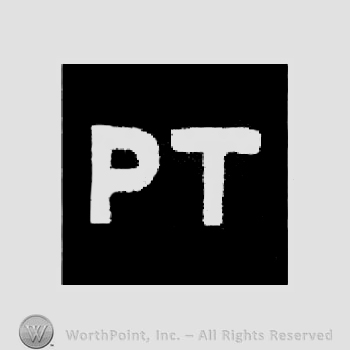 Mark with The letters "PT" and a square. | #959156