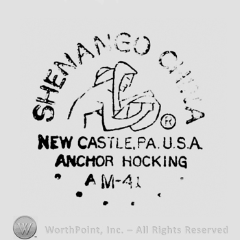 Mark with Shenango China written arched above a | #9621