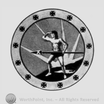 Mark with An annulet, crosses, a man, a spear and | #963768