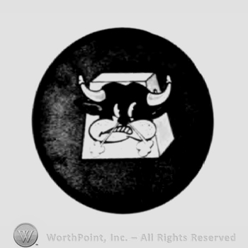 Mark with A disc, a caricatured bull's head and a | #963806