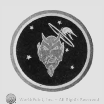 Mark with A disc, stars, a devil's head and a | #964291