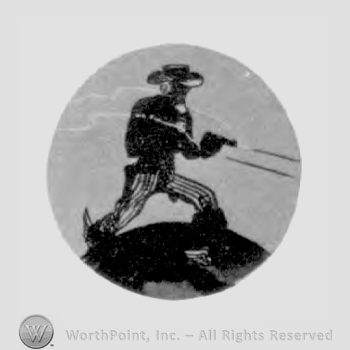 Mark with A disc, a caricatured Uncle Sam and a | #964498