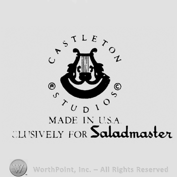 Mark with Castleton written arched above a harp, | #9656