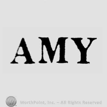 Mark with The word "Amy". | #9681