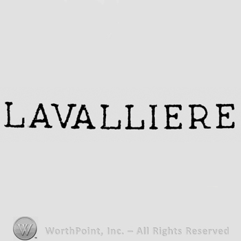 Mark with Lavalliere written | #9759