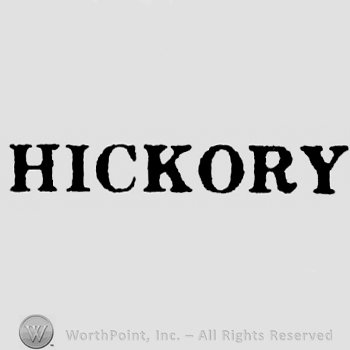 Mark with The word "Hickory". | #9781