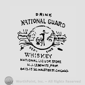 Mark with The text "DRINK NATIONAL GUARD TRADE | #978496