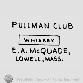 Mark with The text "PULLMAN CLUB WHISKEY E. A. | #978982