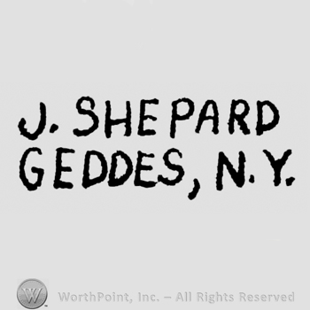 Mark with J. Shepard written above Geddes, N.Y. | #9799
