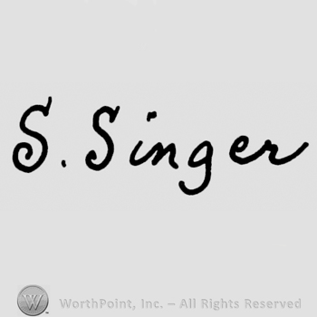 Mark with S. Singer hand written | #9814